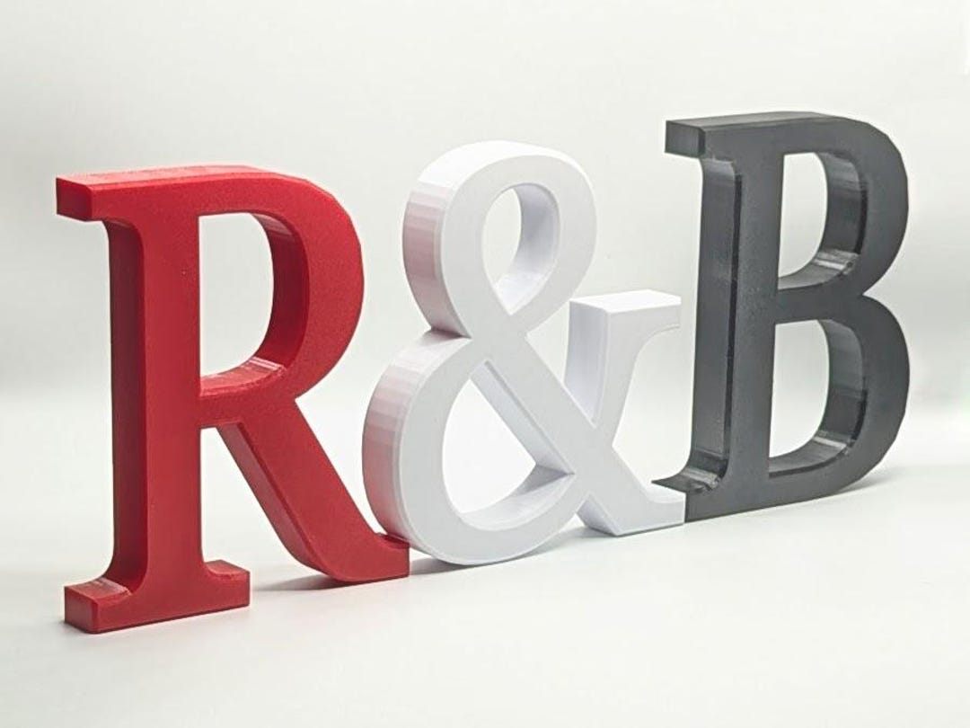 Large Free Standing Letter, Wedding Table Display, Free Standing ...