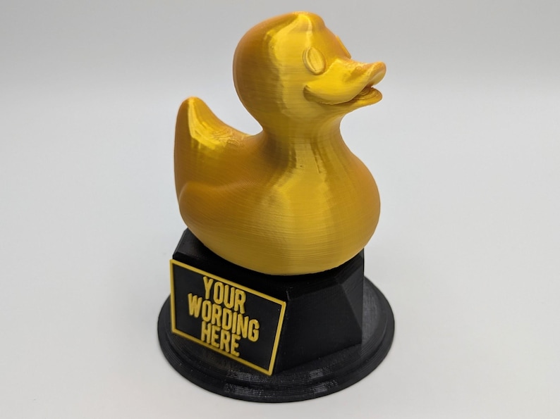 Personalised Rubber Ducky Trophy, Rubber Duck Fun Trophy, Rubber Duck ...