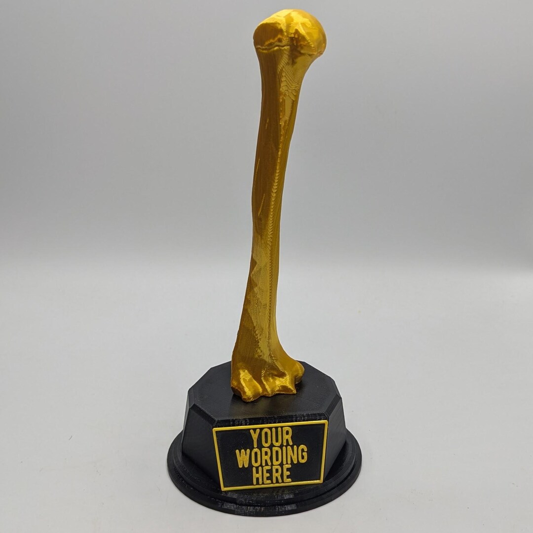 Personalised Humerus Bone Trophy, Humerus Bone Award Trophy, Bone Award ...
