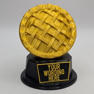 Personalised Pie Trophy, Meat Pie Trophy, Pie Award, Custom Trophy, Pie ...