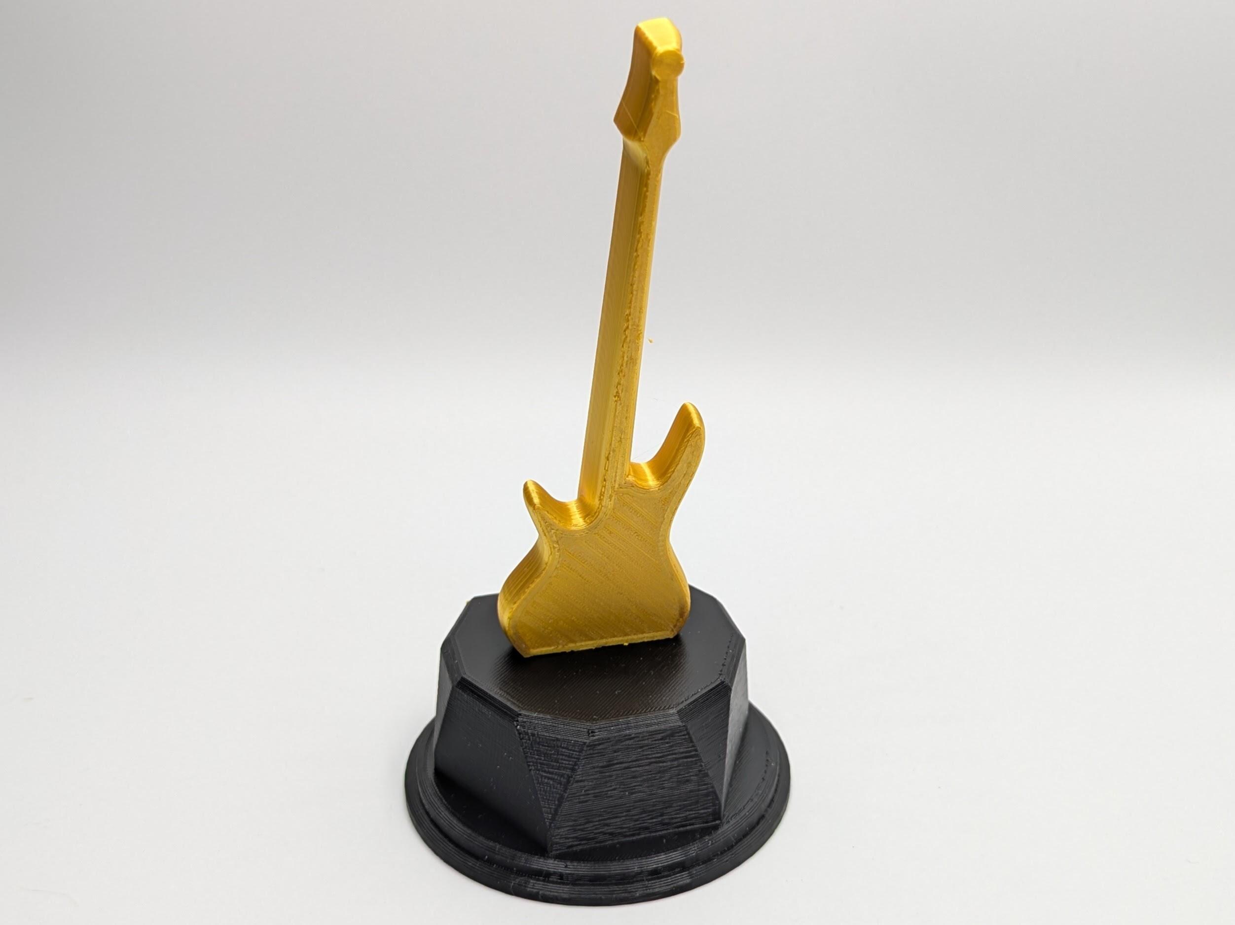 Personalised Bass Guitar Trophy, Guitar Trophy, Guitarist Award, Music ...