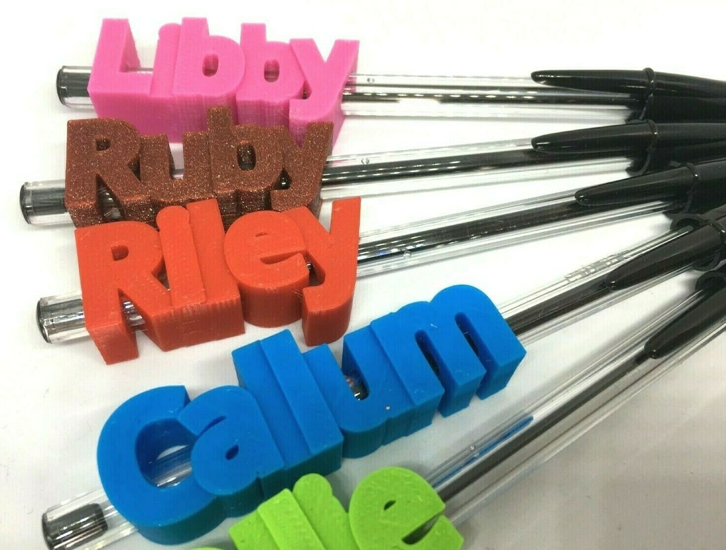 Personalised Pen Toppers for Office / School FREE BIC BIRO - Etsy UK