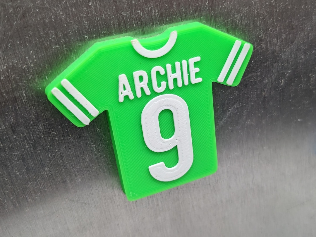 Personalised Football Shirt Magnet / Soccer Magnet / Football Party Bag ...