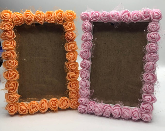 Vintage Gold & Black Rose Picture Frame 5 X 7 Photo Decoration Mid ...