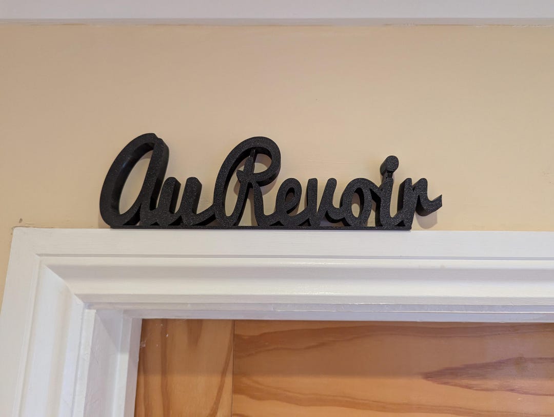 Au Revoir Door Sign, Exit Door Sign, Door Topper, Custom Door Sign ...