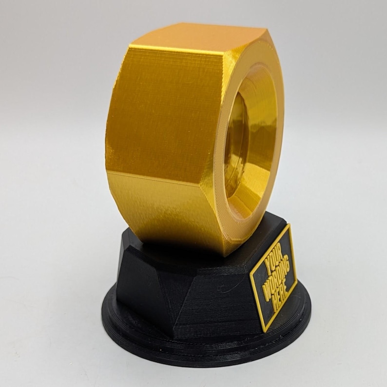 Personalised Nut Trophy, Custom Trophy Gift, Builder Trophy Gift ...