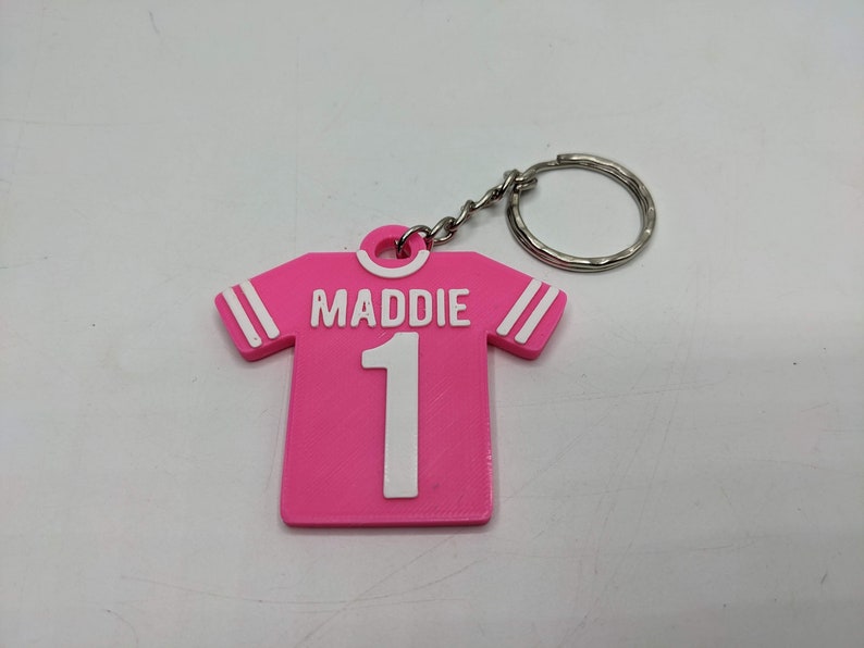 Girls Personalised Football Keyring / Soccer Keyrings / Football Party ...