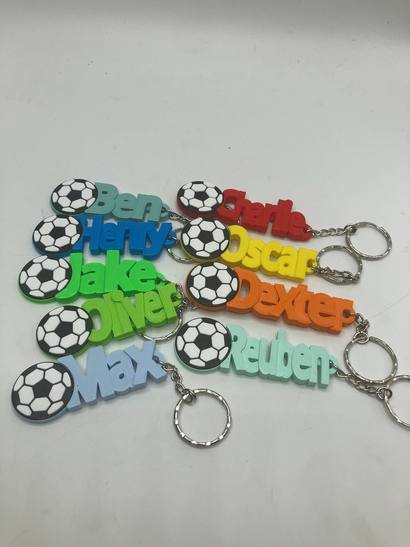 Girls Personalised Football Keyring / Soccer Keyrings / - Etsy UK
