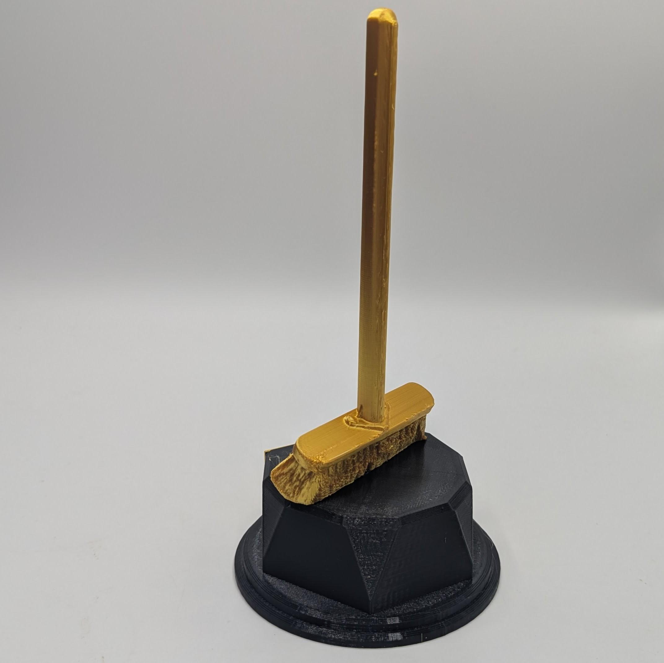 Broom Trophy, Station Sweeper Award, Custom Trophy Gift, Sweeper Trophy ...