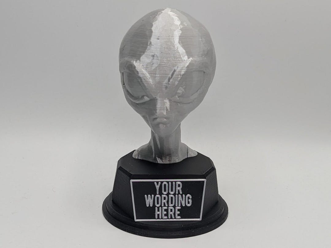 Personalised Alien Trophy, Alien Trophy, Alien Head Trophy Award ...