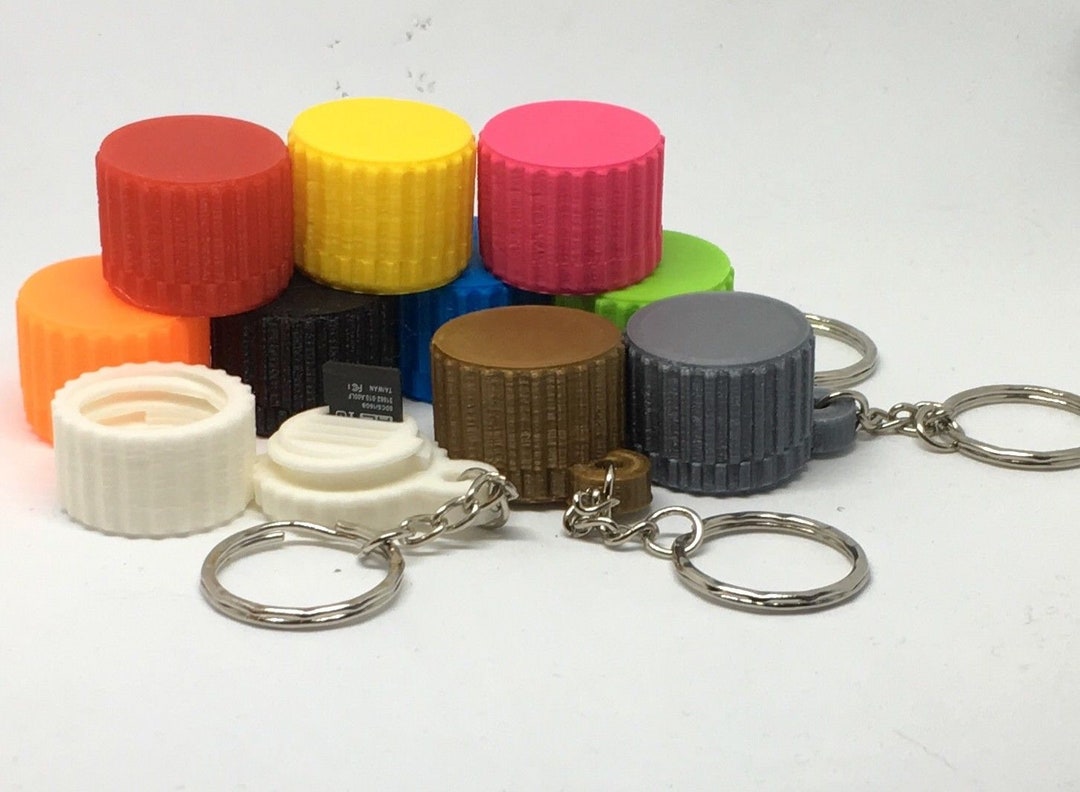 Micro SD Holder Keyring / Mini SD Card or Micro SIM Card Holder Keyring ...