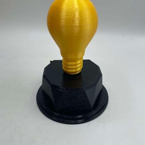 Personalised Light Bulb Trophy, Ideas Trophy, Light Bulb Award, Ideas ...