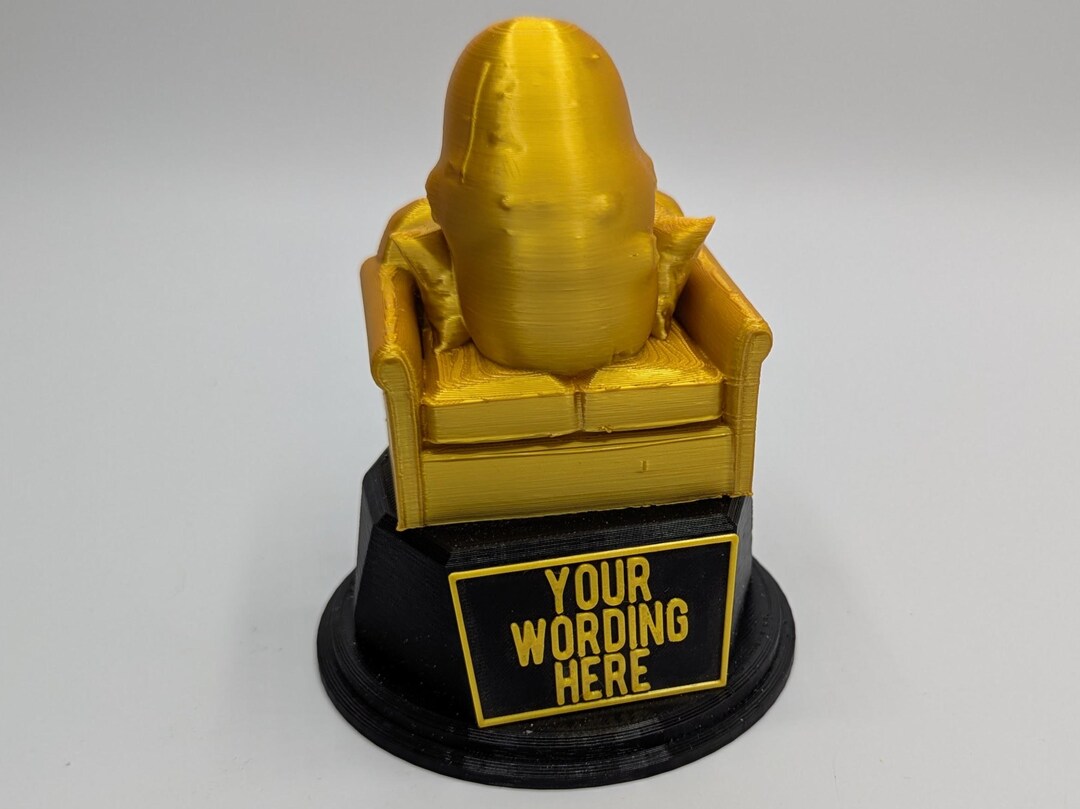 Personalised Couch Potato Trophy, Potato Trophy, Fun Office Award ...