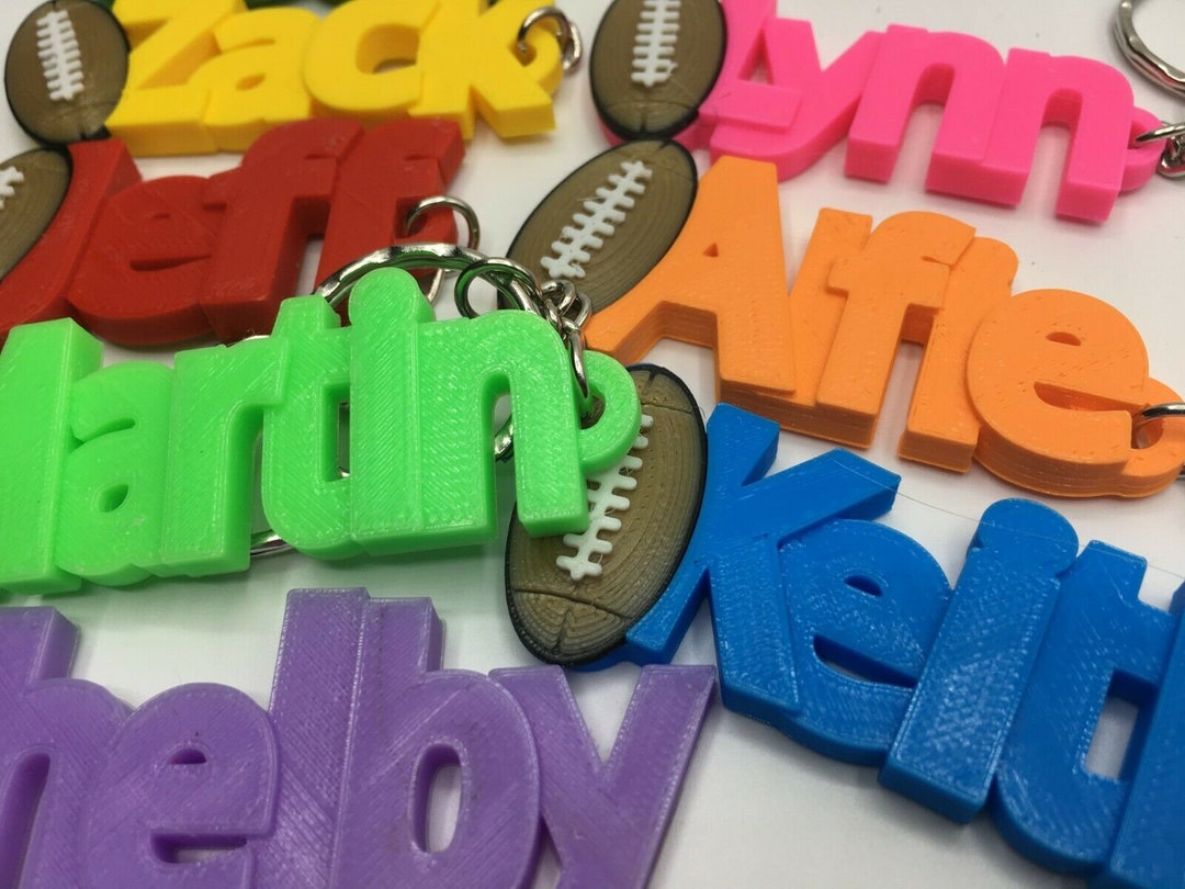 Personalised Rugby Keyring / Rugby Bag Tag / Rugby Team Keyrings ...