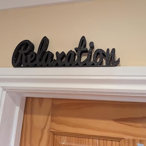 Relaxation Door Sign, Room Door Sign, Custom Door Sign, Door Topper ...