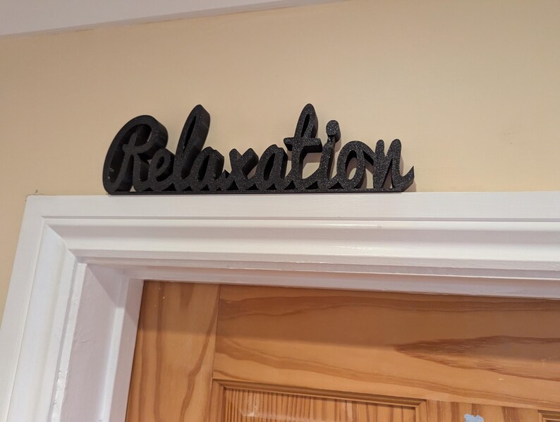Relaxation Door Sign, Room Door Sign, Custom Door Sign, Door Topper ...