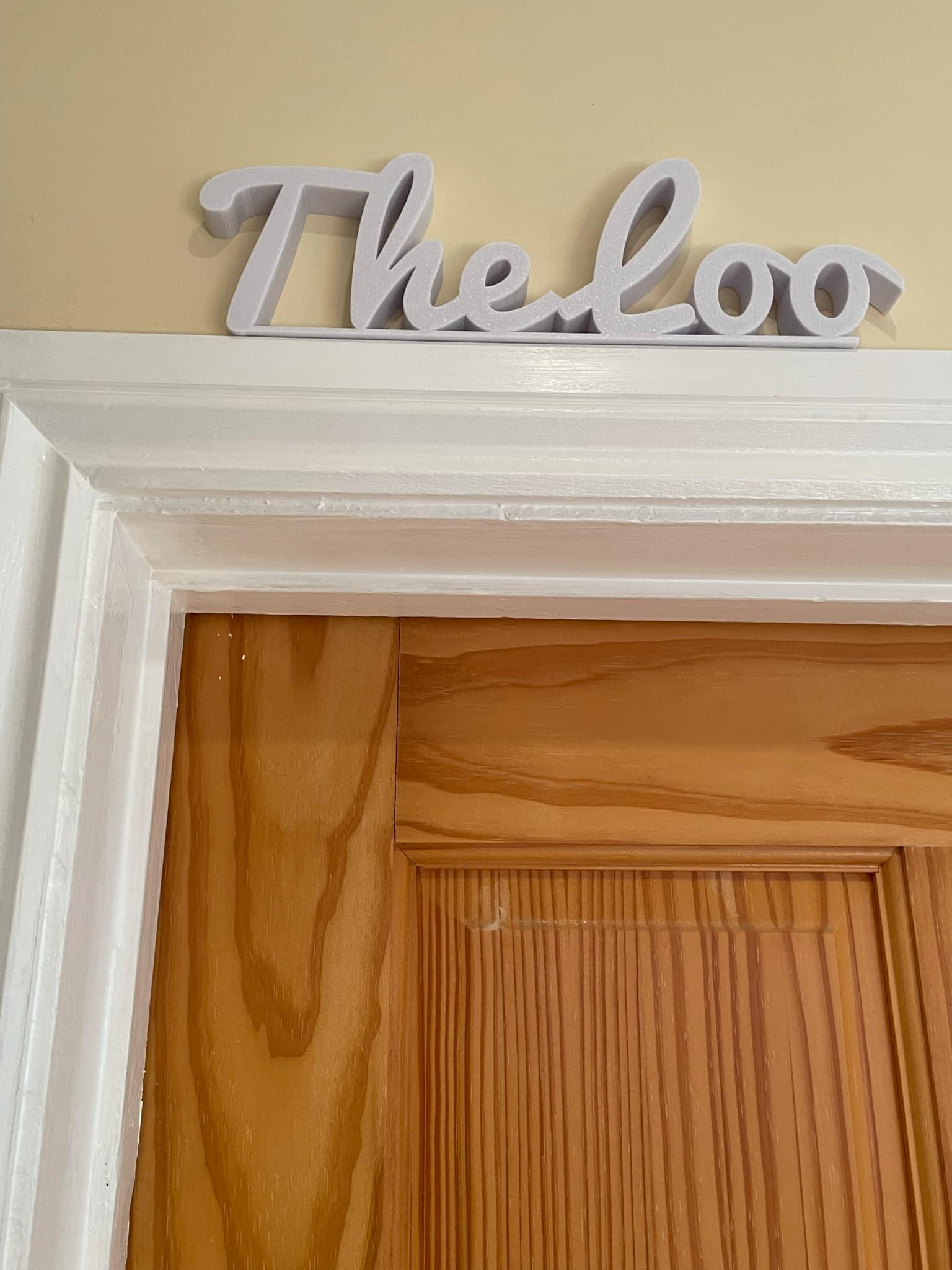 The Loo Door Sign, Toilet Door Sign, Bathroom Door Sign, Custom Door ...