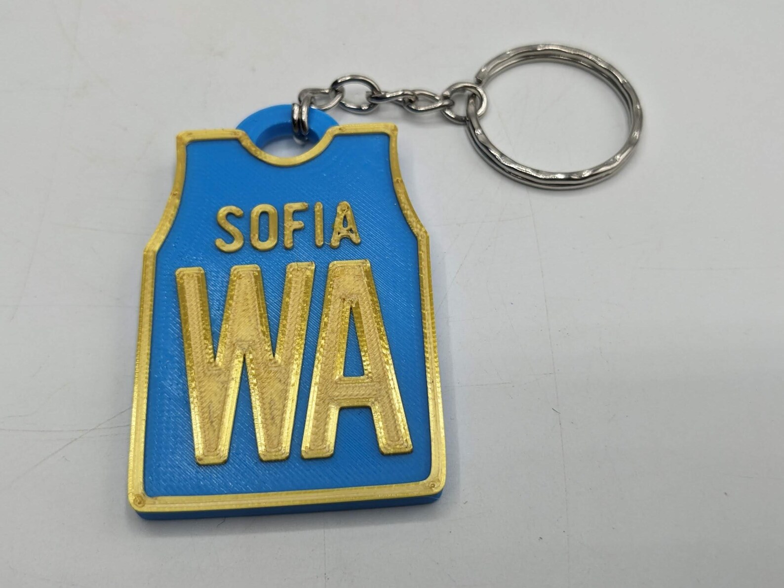 Personalised Netball Shirt Keyring / Netball Keyring / Netball Party ...