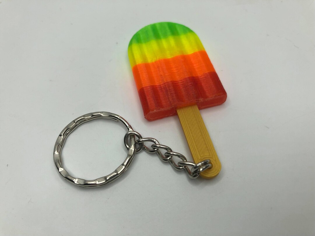 Rainbow Ice Lolly Keyring / Ice Lolly Bag Tag / Summer Keyring Gift ...