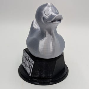 Personalised Rubber Ducky Trophy, Rubber Duck Fun Trophy, Rubber Duck ...