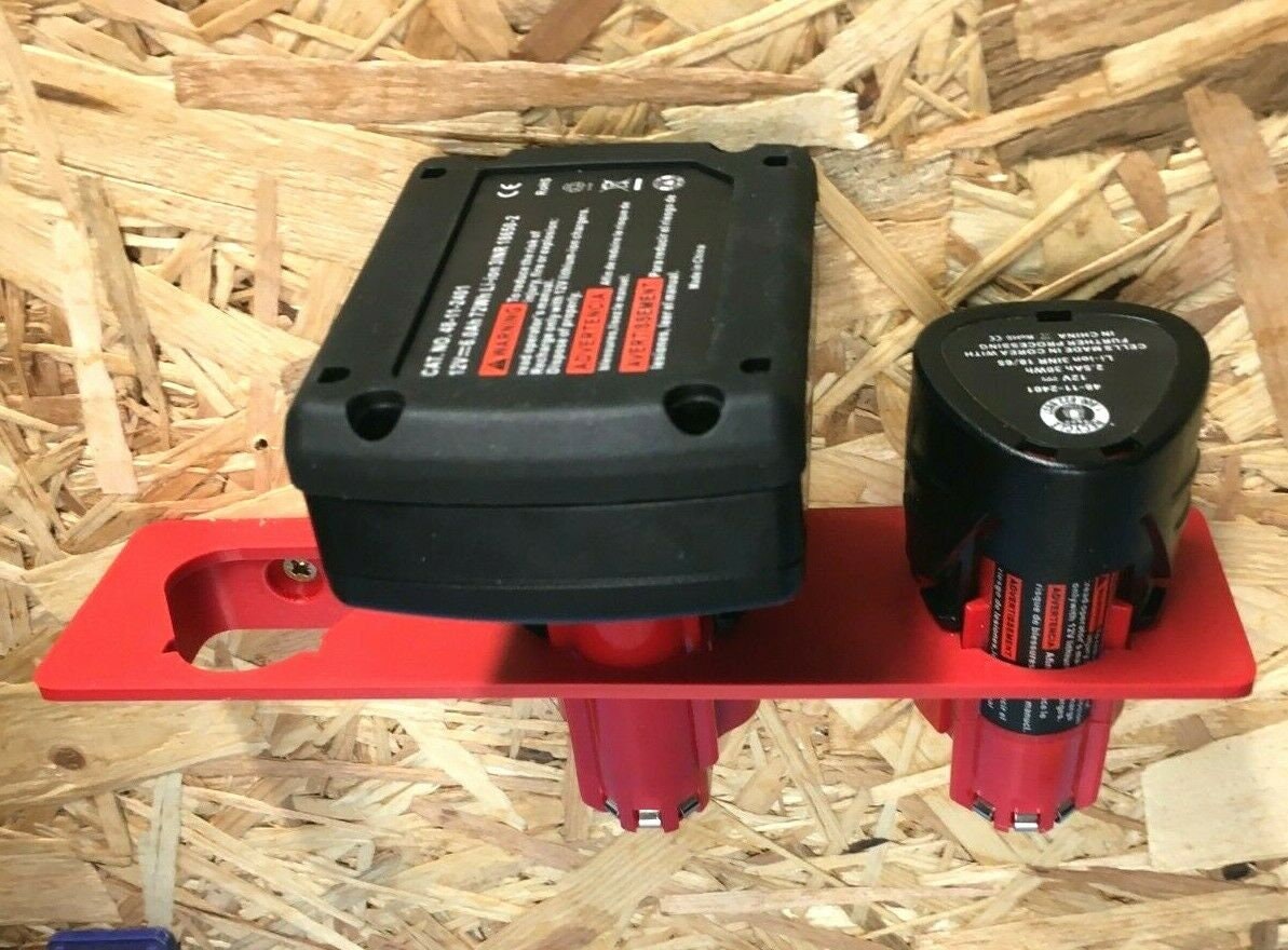 Battery Wall Mount for Hilti B22 22v or B36 36v Batteries / Undershelf ...