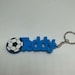 Girls Personalised Football Keyring / Soccer Keyrings / Football Party ...