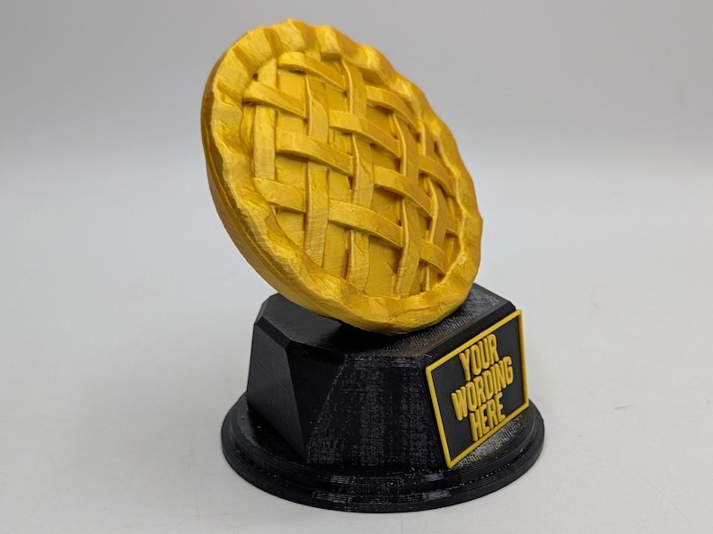 Personalised Pie Trophy, Meat Pie Trophy, Pie Award, Custom Trophy, Pie ...