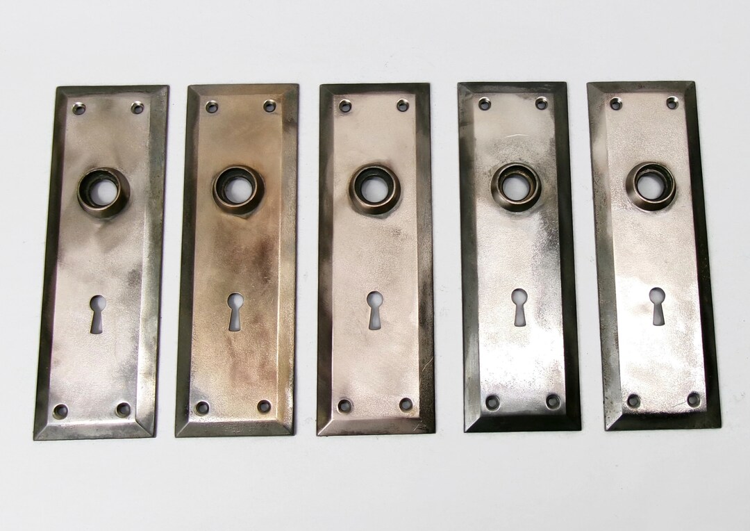 5 Antique Vintage Victorian Mission Backplates Door Plates Reclaimed - Etsy