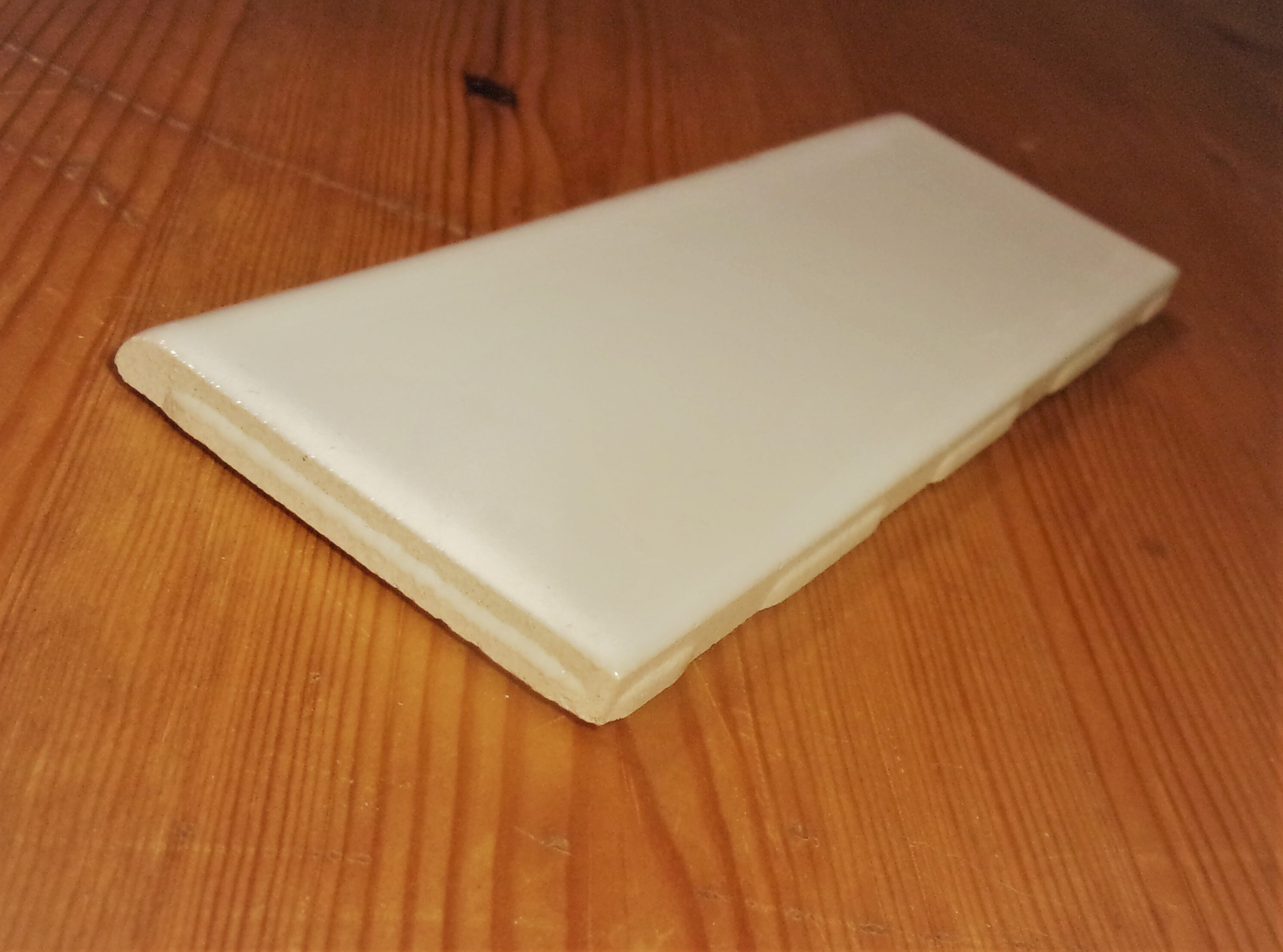 Lot of 4 NOS US Ceramic Tiles Co U072 S4269 Snow White 2 X 6 Bullnose Bright - Etsy