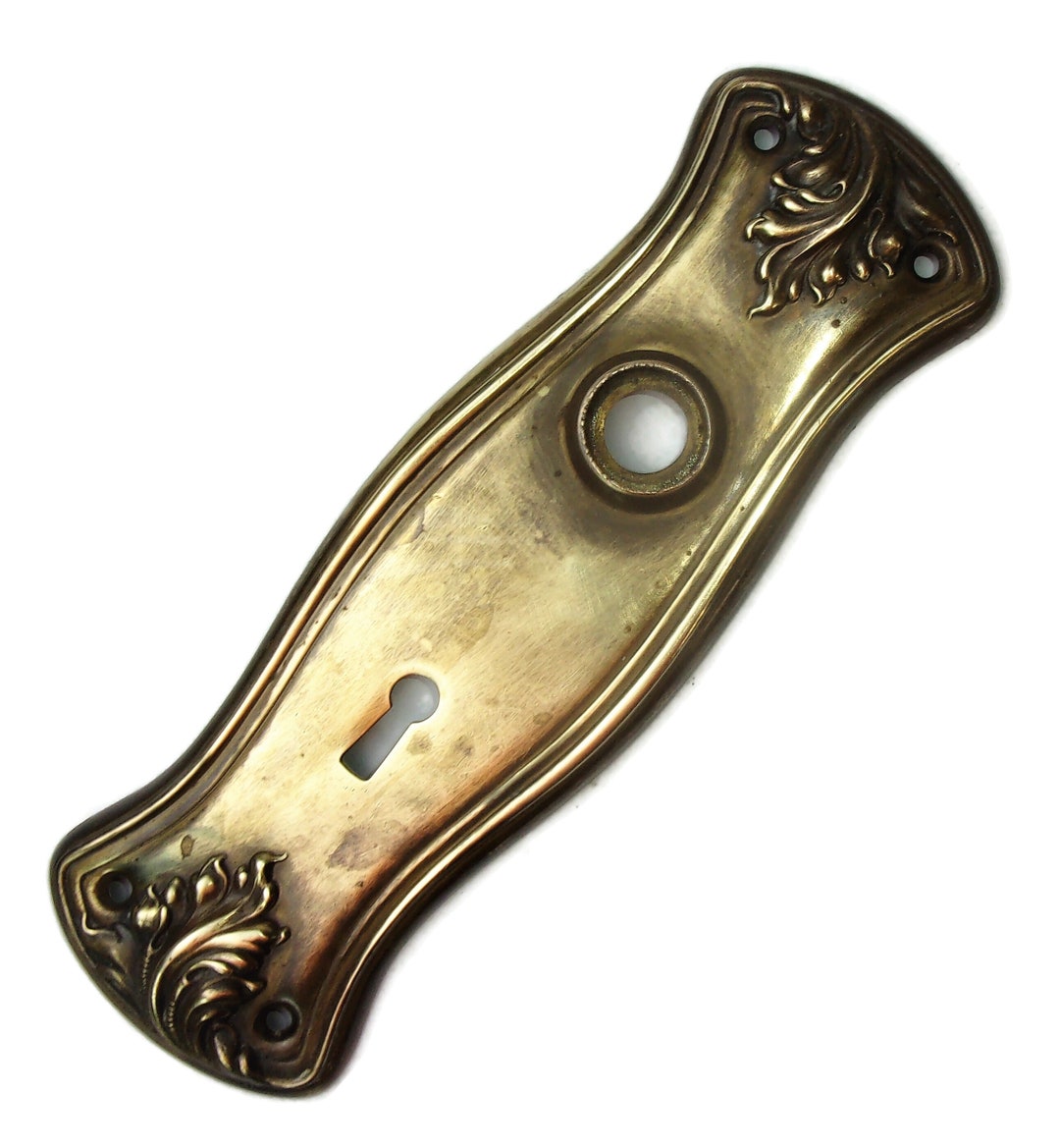 One Antique Vintage Victorian Eastlake Ornate Backplate Door Plate ...