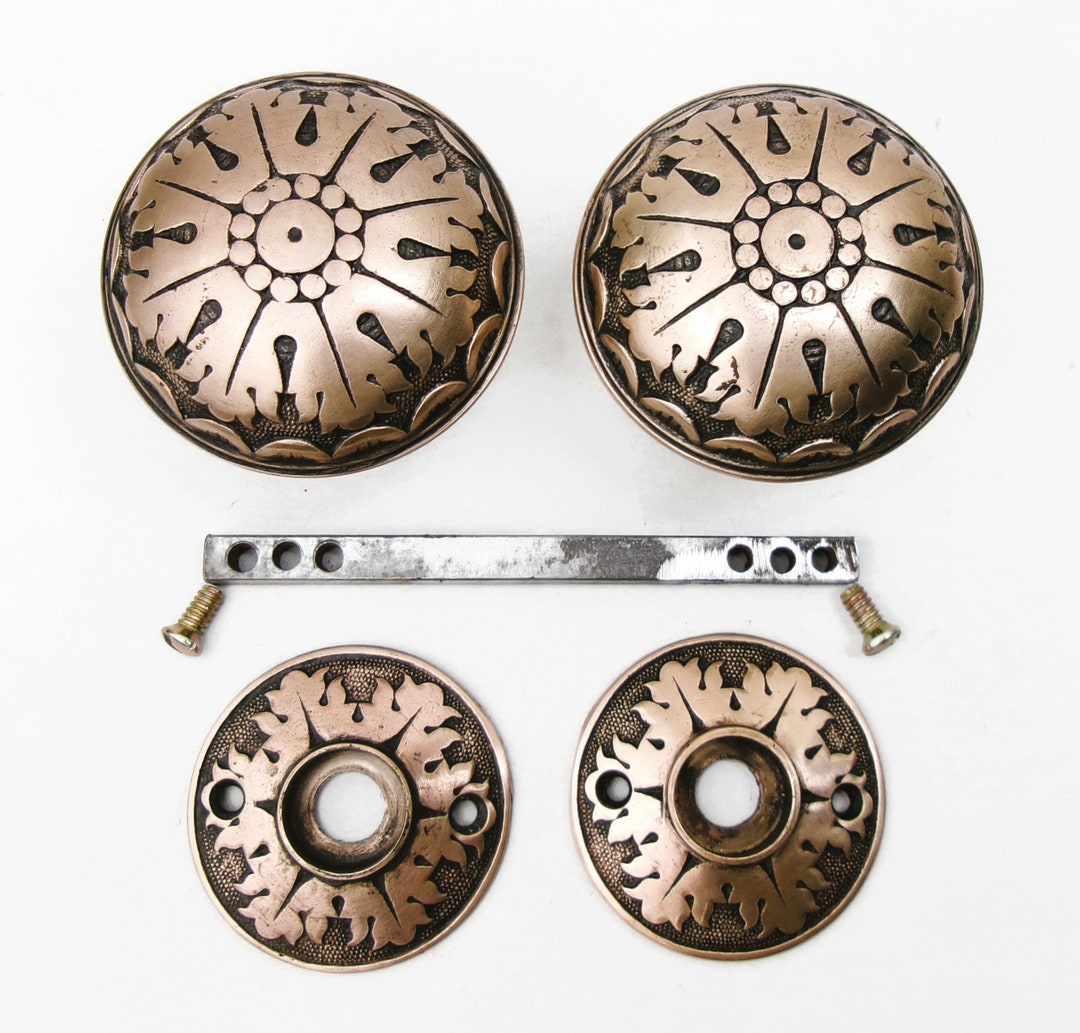 Antique Vintage Eastlake Victorian Ornate Door Knobs Rosettes Plates ...