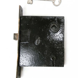 Antique Vintage Victorian Eastlake Ornate Door Mortise Lock W/ Key ...