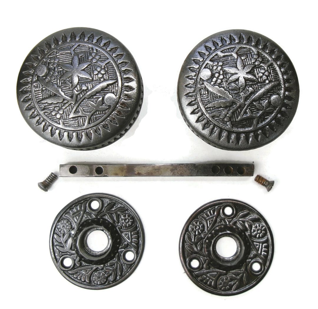 Antique Vintage Eastlake Victorian Ornate Door Knobs Rosettes Plates ...