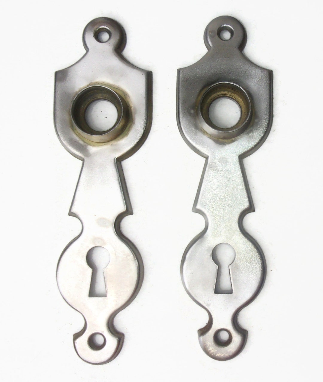 Pair Antique Vintage Victorian Art Deco Backplates Door Plates ...