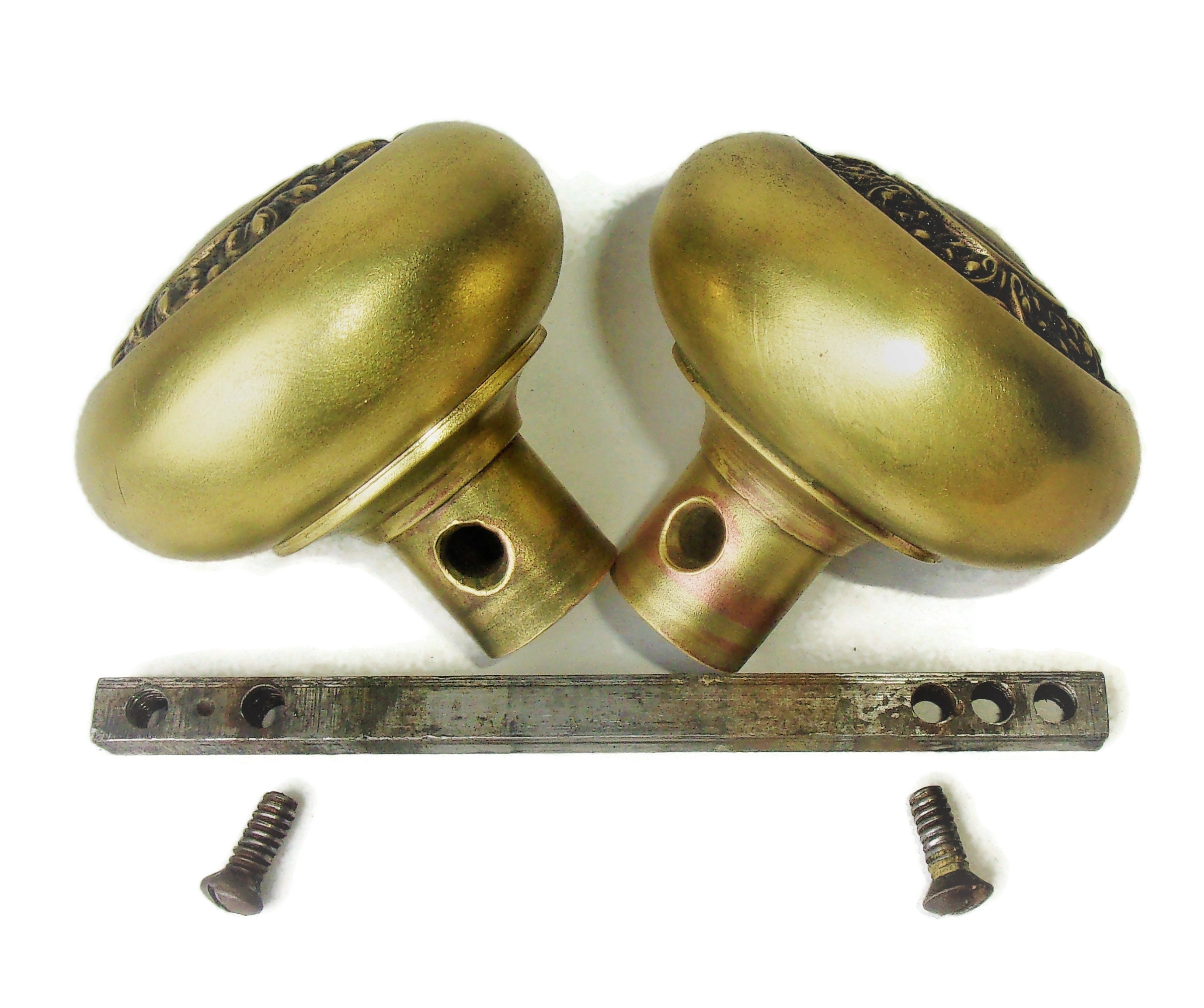 Pair of Antique Vintage Eastlake Victorian Ornate Door Knobs W/ Spindle - Etsy