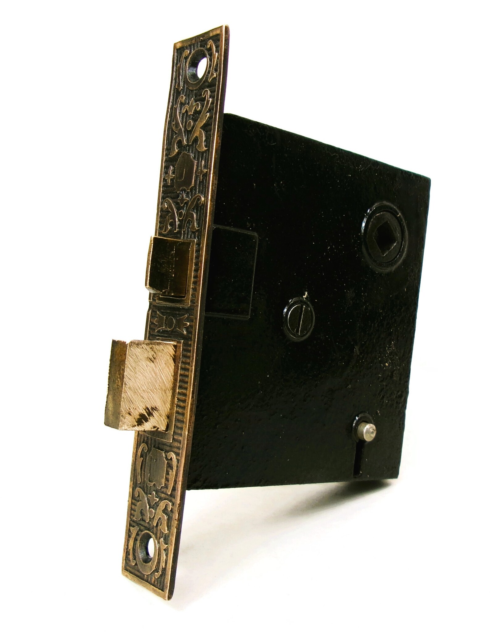 Antique Vintage Victorian Eastlake Ornate Door Mortise Lock W/ Key ...