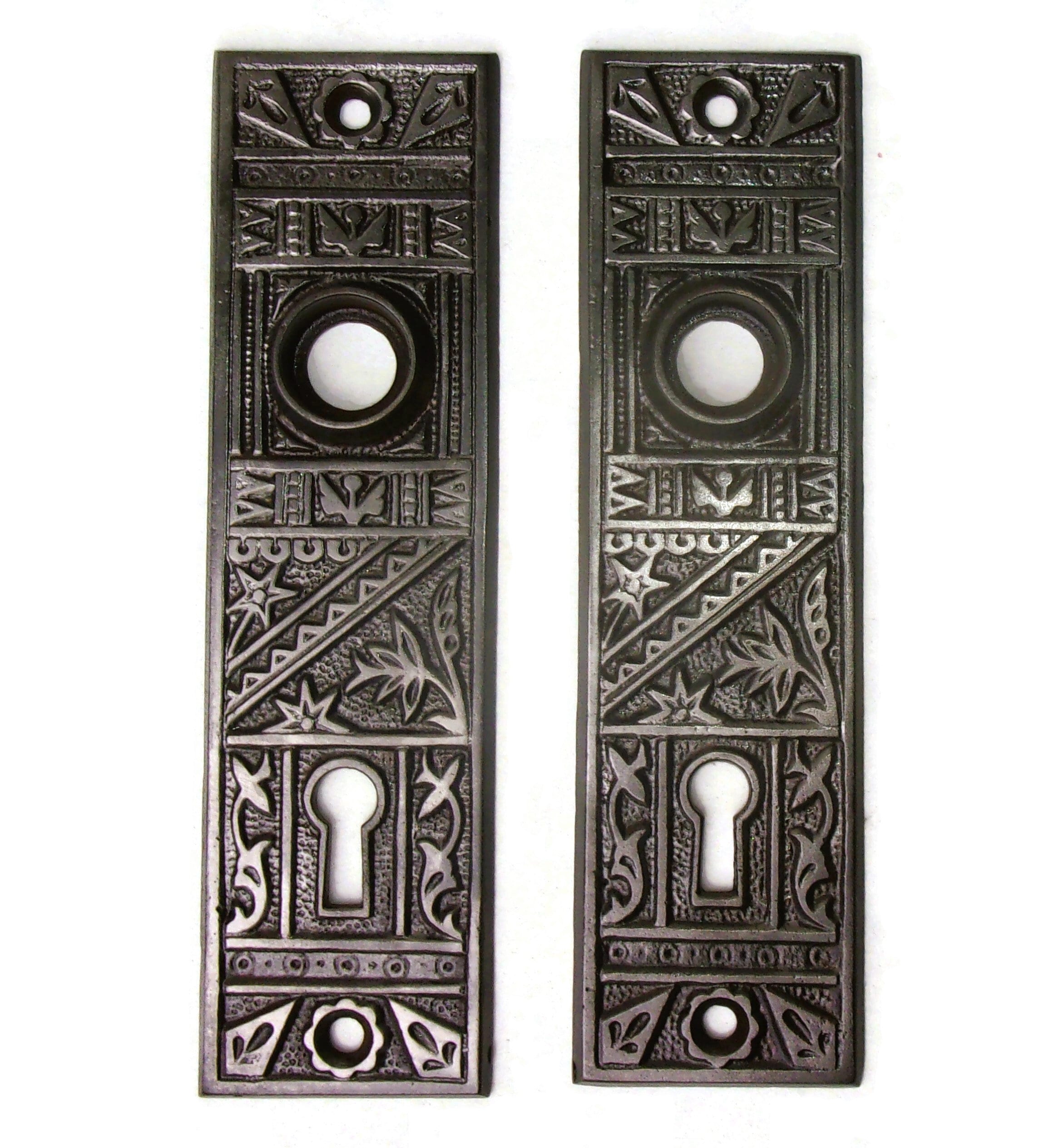 Pair Antique Vintage Victorian Eastlake Ornate Backplates Door - Etsy