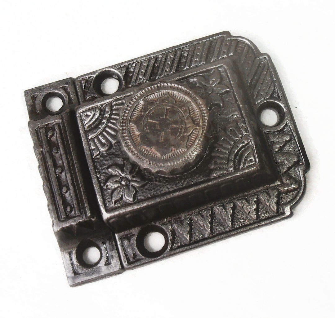 Antique Vintage Ornate Eastlake Victorian Cast Iron Cabinet / Screen ...