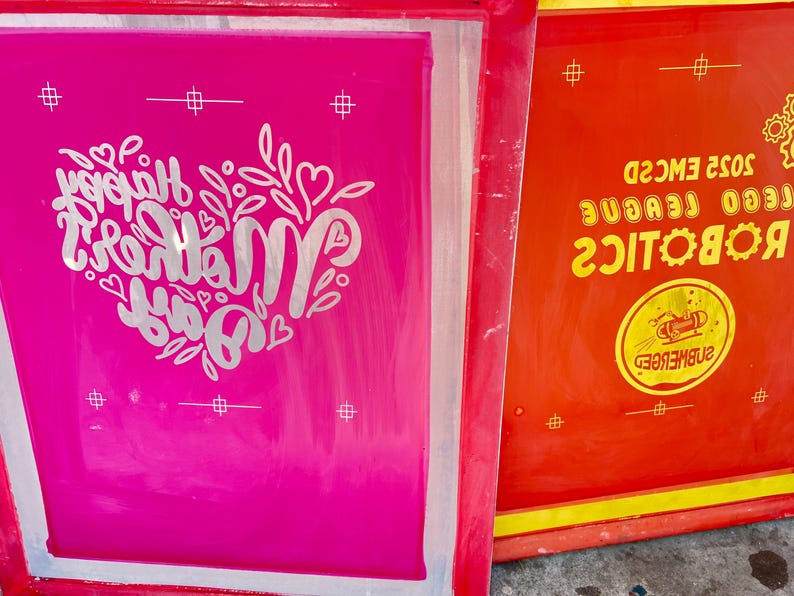 Custom Burned Screen | Ready-to-print Screen Printing Mesh | 110, 156 ...