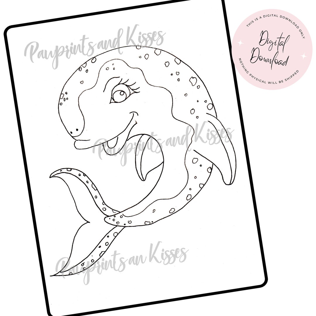 Beluga Whale Coloring Page, Digital Download Coloring Sheet, Under ...