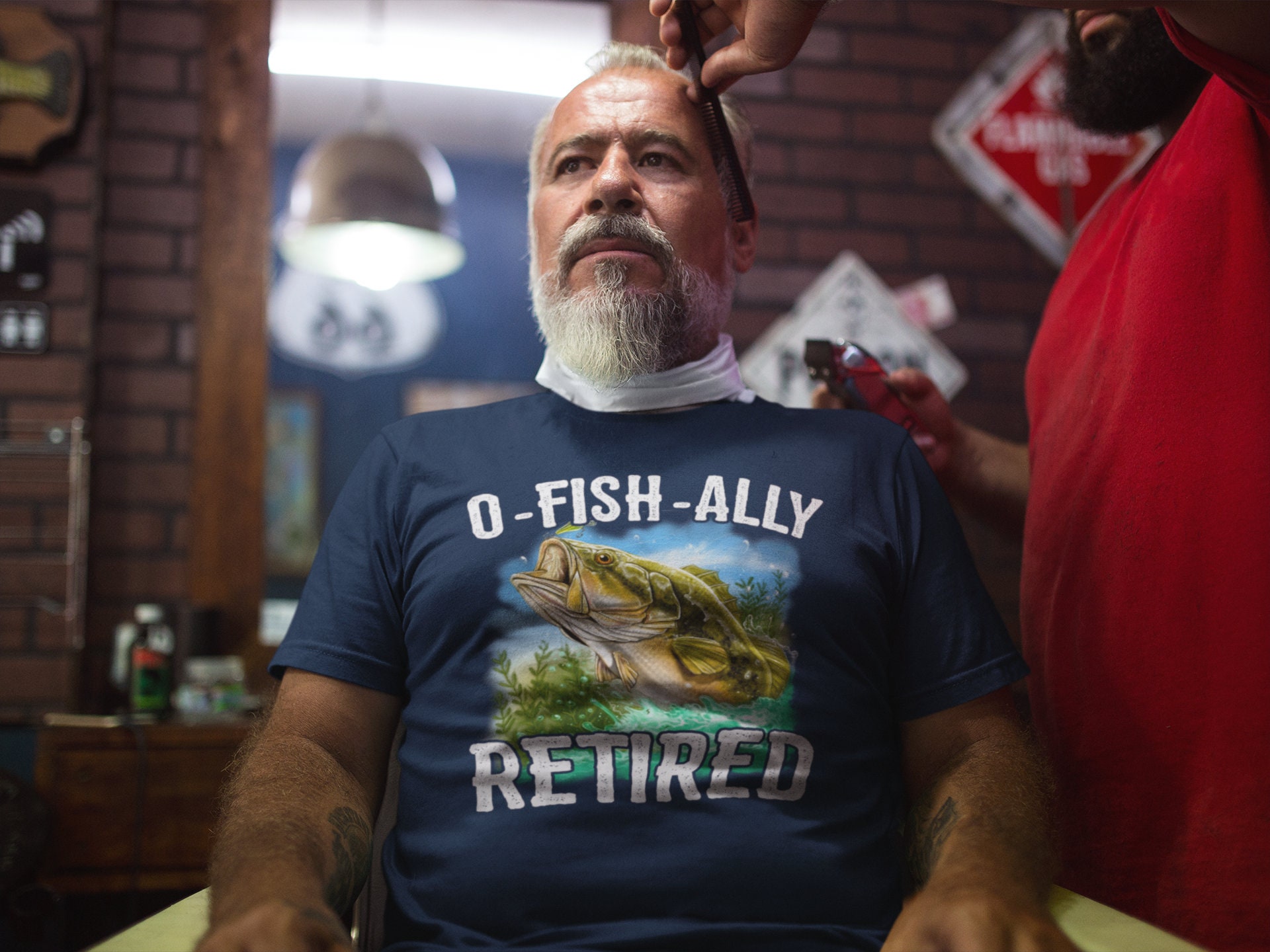 O-fish-ally Retired T-shirt Funny Retirement Shirt Funny Bass Fishing ...