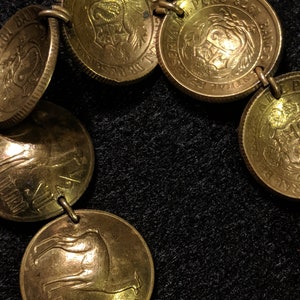 Peruvian coin bracelet | Etsy