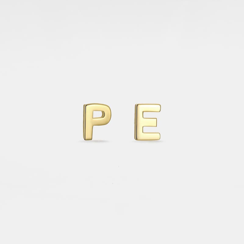 Initial Studs Handmade - Etsy