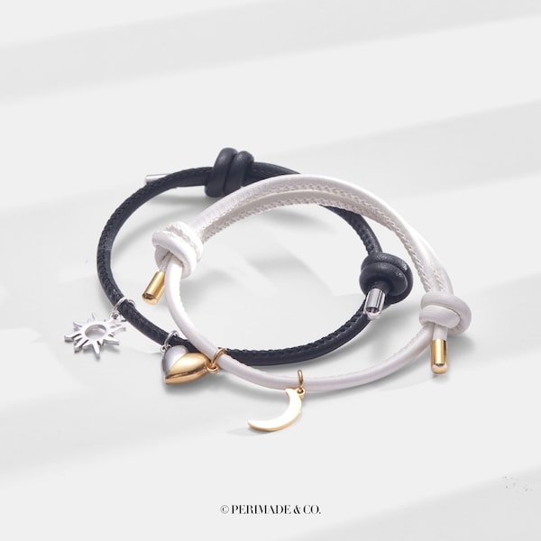 Sun and Moon Couple Bracelet - Etsy