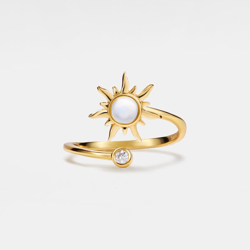Fidget Ring Sun and Stars - Etsy