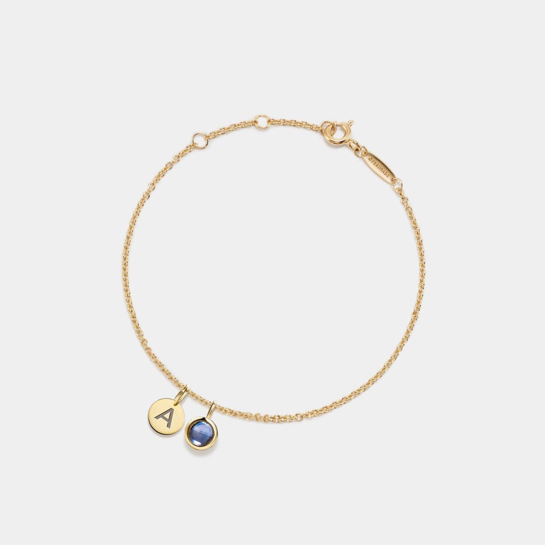 PERIMADE Initial Photo Projection Bracelet • Custom Picture Initial ...