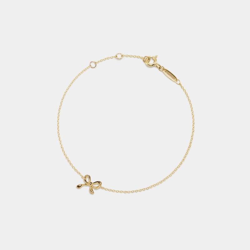 Gold Plated Bow Bracelet - Etsy