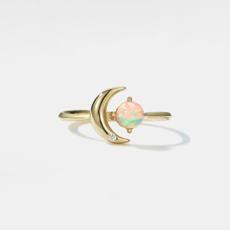 Moon Ring - Etsy