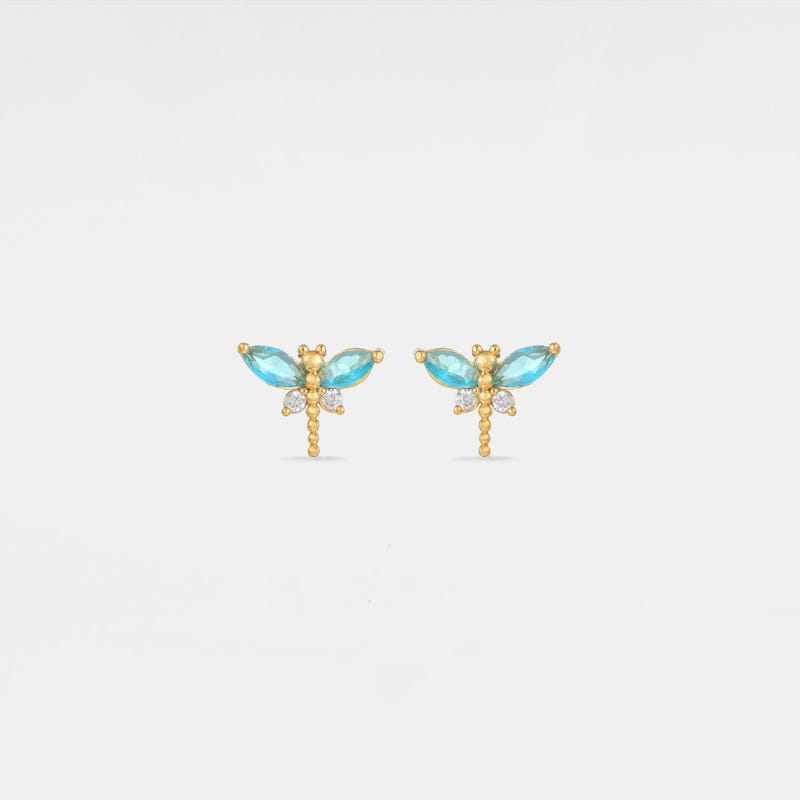 Dragonfly Studs - Etsy