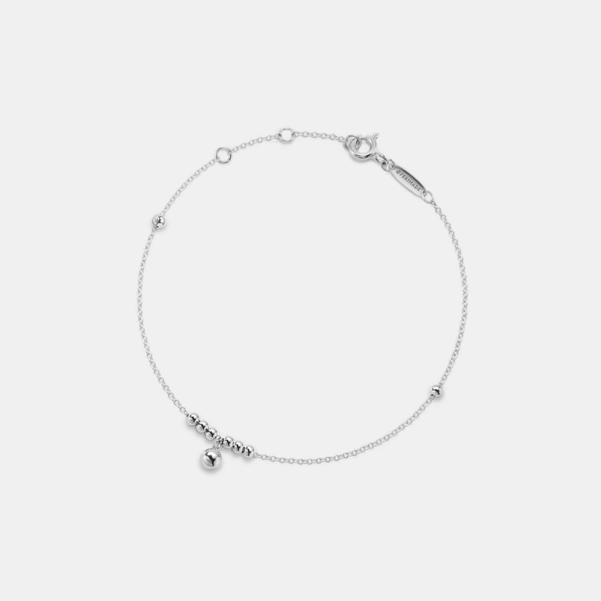 PERIMADE Dainty Gold Bell Bead Anklet • Bell Charm Stacking Ankle ...